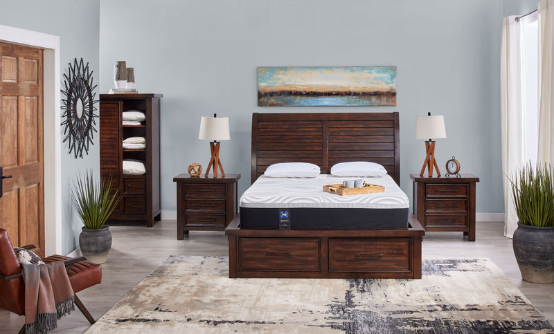 Ashtyn Queen Storage Bed - Dark Brown |Furniture.ca