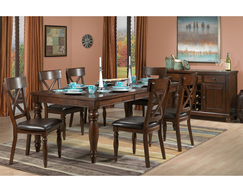 Dundas Dining Table - Chocolate | Furniture.ca