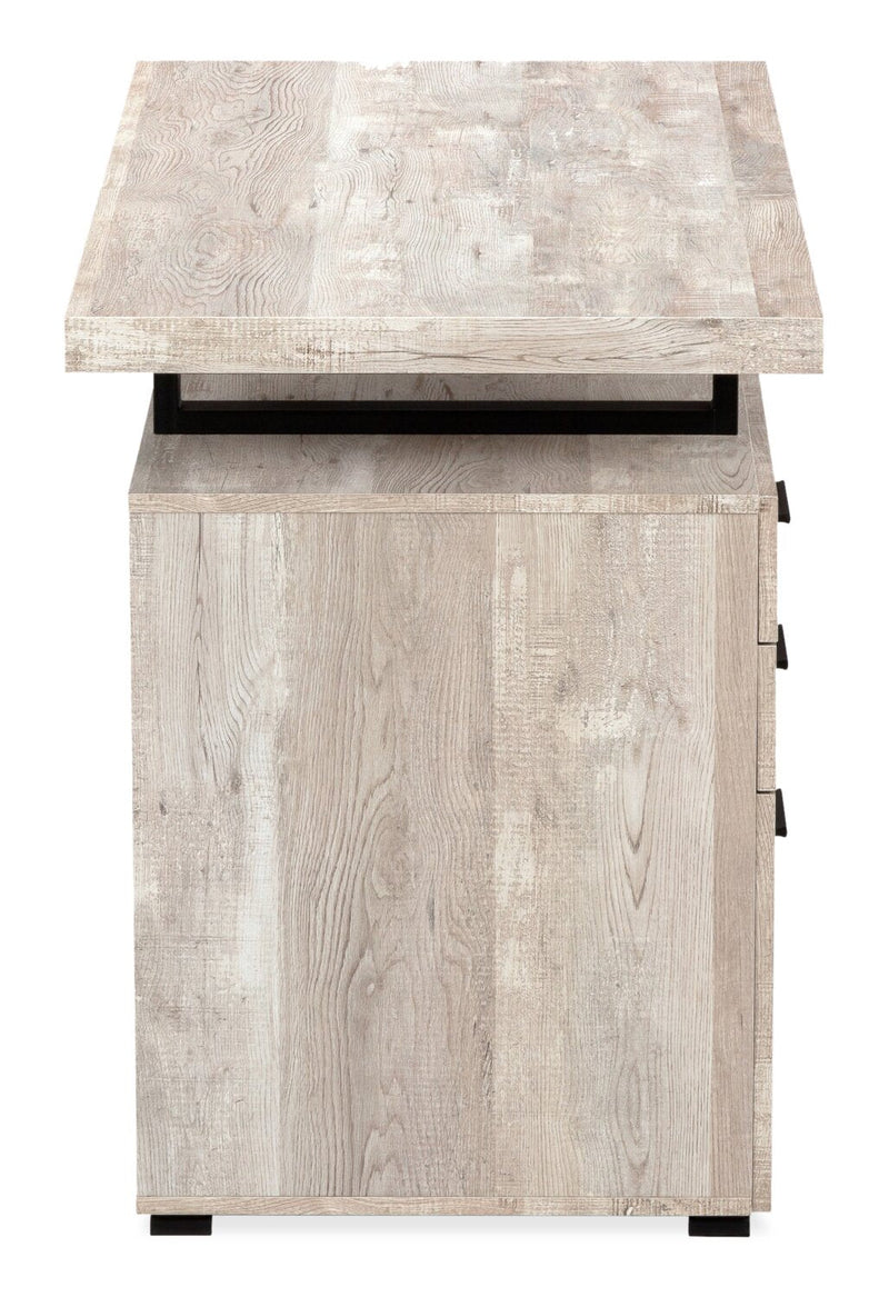 Tintern Reversible Desk - Dark Taupe | Furniture.ca