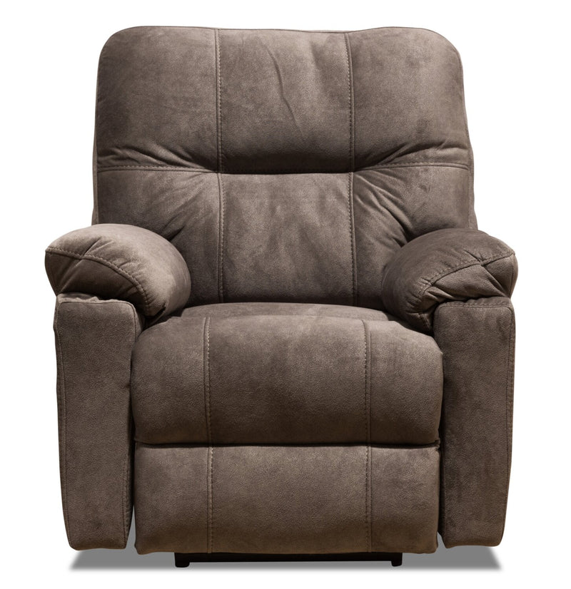 Muncey Polyester Recliner - Latte | Furniture.ca