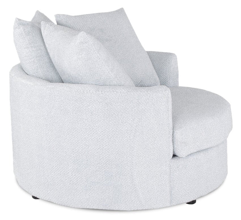 Huggins Chenille Cuddler Chair - Teddy Star | Furniture.ca